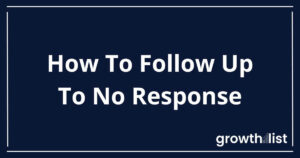 How to Follow Up on an Email With No Response (with 10 examples ...