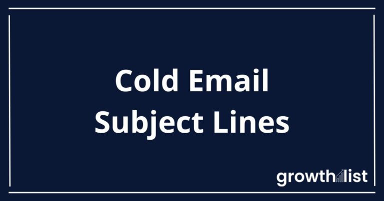 How to Craft the Perfect Cold Email Subject Line (+42 Examples ...
